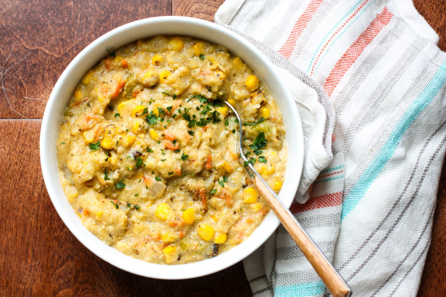 Creamy Roasted Corn Chowder | Food Confidence