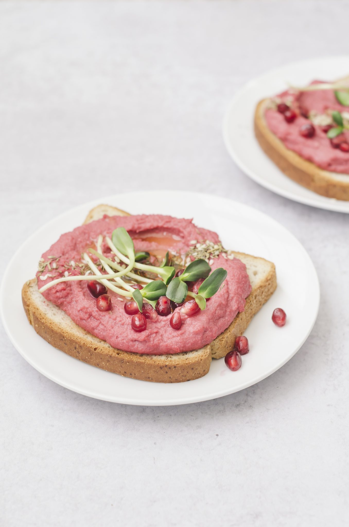 Beet Hummus Toast Recipe | Food Confidence