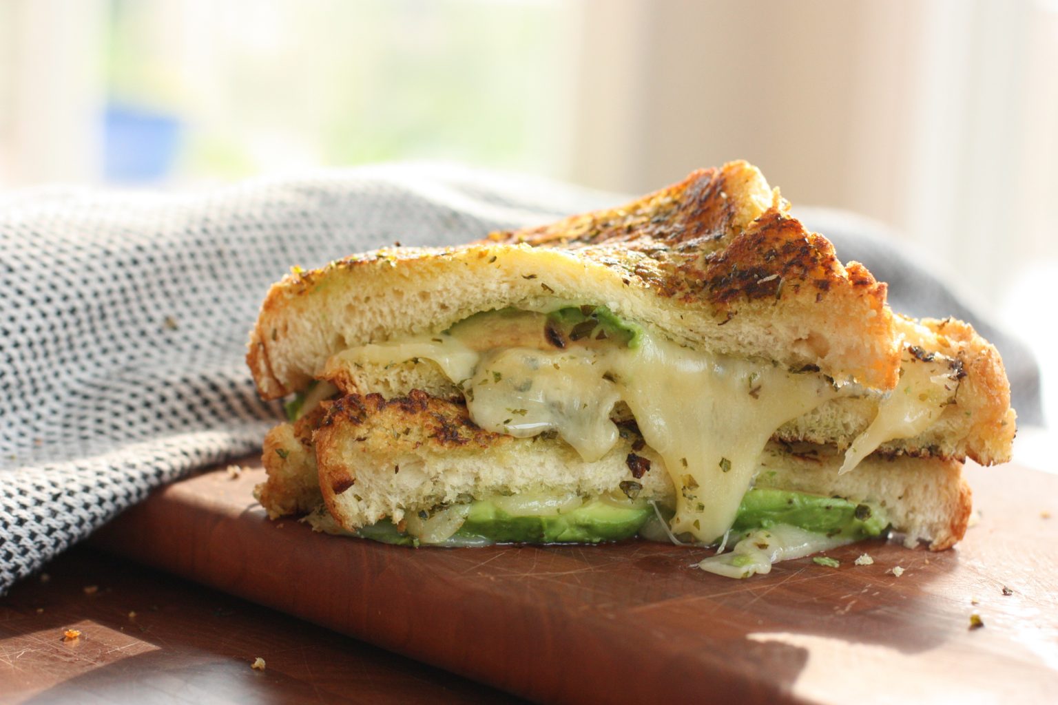 Grilled Cheese with Avocado & Basil | Food Confidence